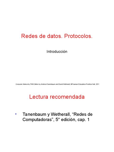 Tanenbaum Redes Cap 1 Pdf Wireless Lan Computer Network