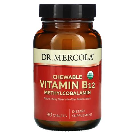 Dr Mercola Vitamin B12 Chewable 30 Tabs Chewable Nutriessential