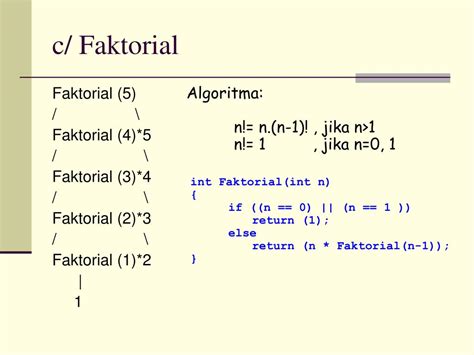 Ppt Algoritma Rekursif Powerpoint Presentation Free Download Id 5425917