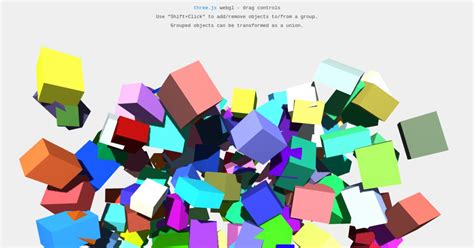 Threejs Webgl Drag Controls