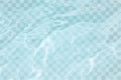 Голубой волнистый Png эффект наложения воды прозрачный фон Премиум Ai сгенерированный Psd