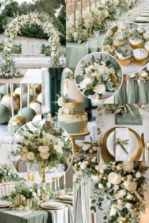 Sage Green And Gold Wedding Ideas Sage Green And Gold Wedding Theme