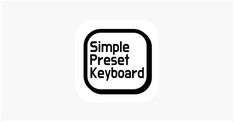 ‎app Store 上的“simple Preset Keyboard”