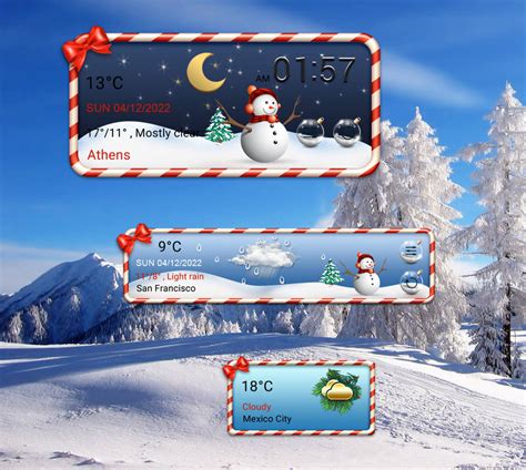 Christmas Weather For Xwidget By Jimking On Deviantart