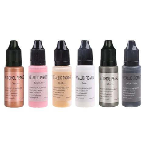 금속 알코올 안료 수지 염료 알코올 기반 잉크 농축 페인트 에폭시 수지 착색제 수지 주조 공예 15ml 보석 도구 And 장비 Aliexpress