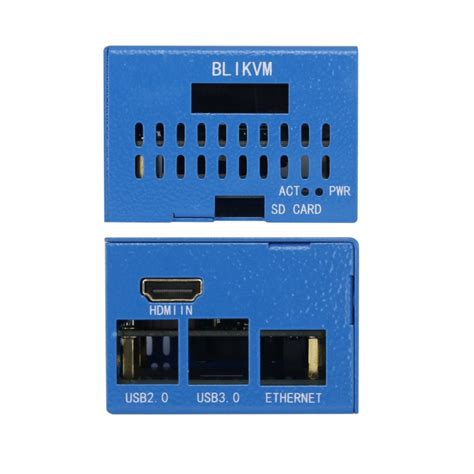 Blikvm V3 Hat Blue Pikvm Kvm Over Ip Raspberry Pi 4b Poe Hdmi Csi For