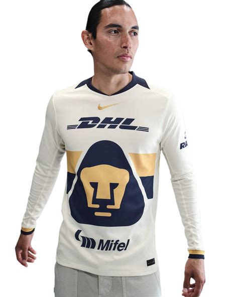 Nike Pumas Unam 2526 Long Sleeve Home Jersey Sailclub Gold