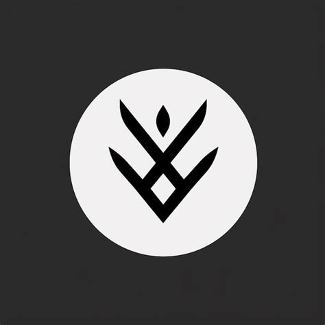 Premium Photo A Black And White Logo With A Knife And A Fork Generative Ai