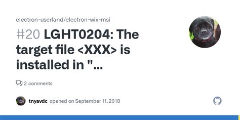 Lght0204 The Target File Is Installed In Programfilesfolder By