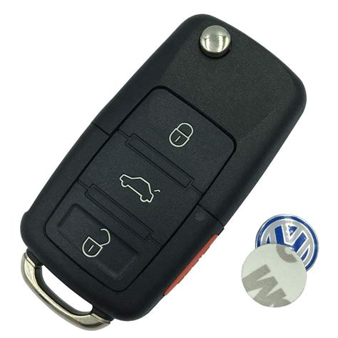 New 4 Buttons Keyless Remote Key Fob Shell Case No Chips Inside For VW Volkswagen Jetta Passat
