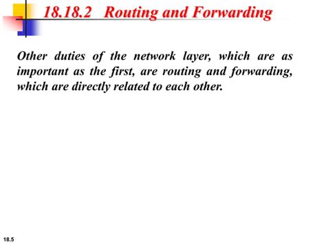 Intro Network Layer Chapter 18forouzanppt Computer Networking