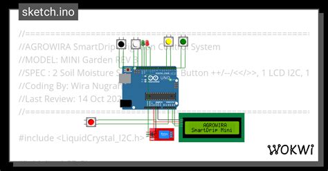 Smart Drip Mini Gardenrev4 Wokwi Esp32 Stm32 Arduino Simulator