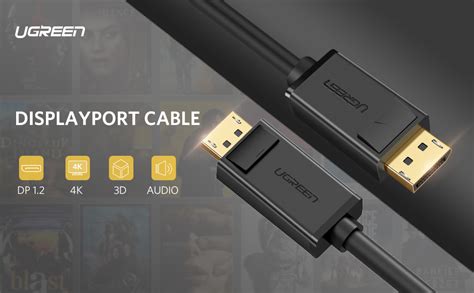 UGREEN 4K 1.2 Version Gold Plated DP to DisplayPort Cable Resolution ...
