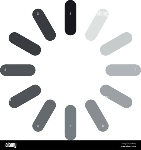 Processing Icon Circular Loader Loading Progress Indicator Stock