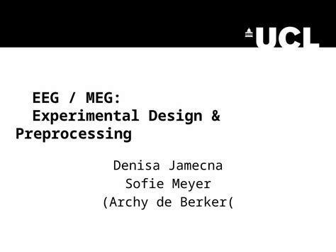 PPTX EEG MEG Experimental Design Preprocessing DOKUMEN TIPS