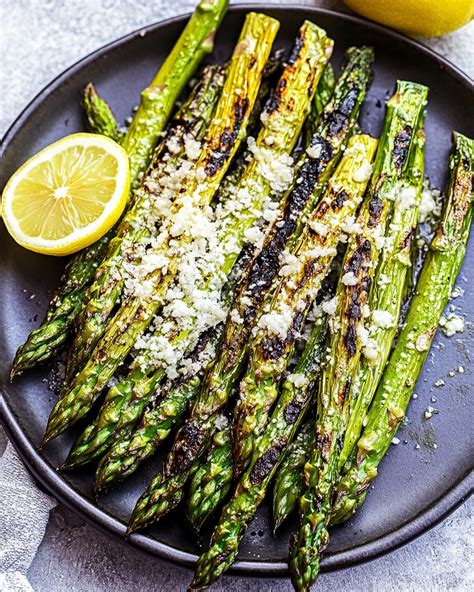 Quick Lemon Parmesan Grilled Asparagus Recipe