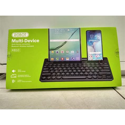 Jual Robot Kb10 Multi Device Bluetooth And 2 4g Wireless Keyboard Shopee Indonesia