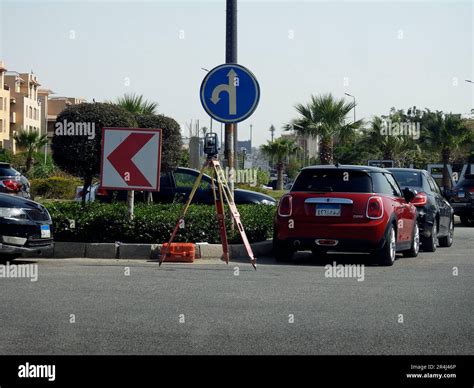 Cairo Egypt May 20 2023 Land Leveling Equipment Levelling Is A