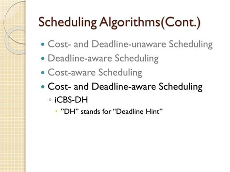 Ppt Performance Evaluation Of Scheduling Algorithms For Database Services With Soft And Hard