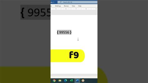 Excel Formula And Tricks Convert Number To Text In Ms Word Shorts 60