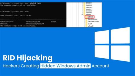 Exploiting Hidden Windows Admin Accounts Via Rid Hijacking In A
