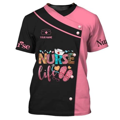 Nursing Life Shirts Medical Scrubs Clothing Custom Nurse Tshirt1386