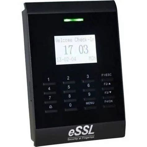 Proximity Card Reader Black ESSL Single Door Access Control System Model Name Number Sc At