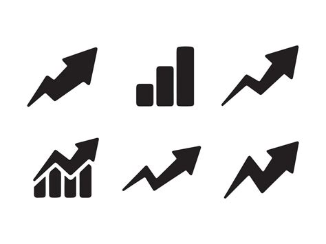Collection Of Upward Trending Graphs And Arrows 66532795 Vector Art At Vecteezy