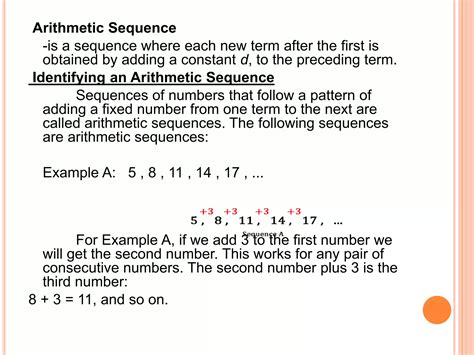Arithmetic Sequence Pptx