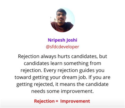Nripesh Joshi On Linkedin Rejection Resilience Keeppushing Careergrowth Nevergiveup