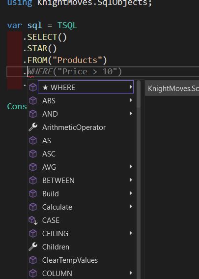 Net Object Oriented Fluent Sql Builder