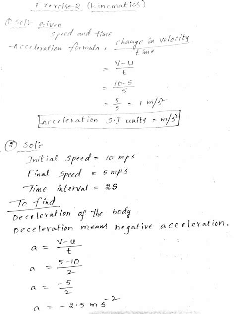 Kinematics Exercise 2 Problems 23 Dec 2023 23 16 01 Pdf