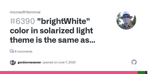 Brightwhite Color In Solarized Light Theme Is The Same As Background Issue Microsoft