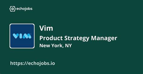vim is hiring product strategy manager developer platform usd 150k 180k new york ny [r go