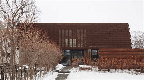 5468796 Architecture Wraps Winnipeg House In Weathering Steel Veil
