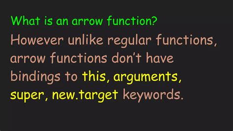 Javascript Arrow Function Pdf