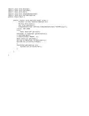 Main Java Import Import Import Import Import Public Java Util Scanner