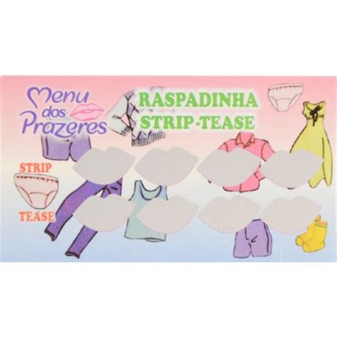 Raspadinha Strip Tease Raspadinha Do Prazer Menu Dos Prazeres Shopee Brasil