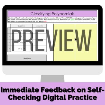 Classifying Polynomials Lesson By Erin S Essential Equations TPT