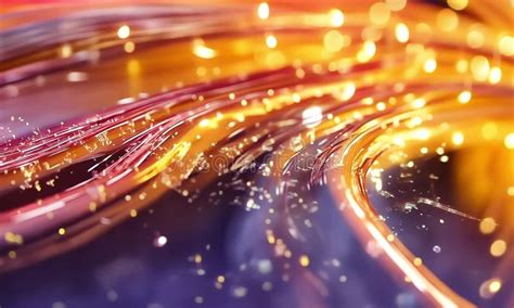 abstract swirling lines of vibrant colors with sparkling light effects
