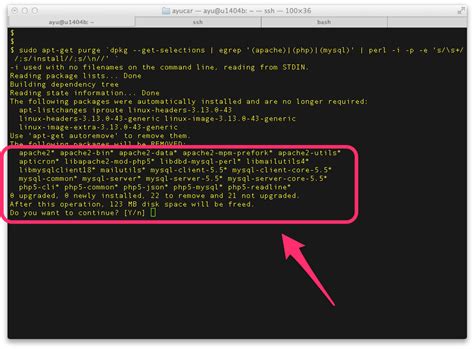 Ubuntu 快速移除 Lamp Apache、php 和 Mysql