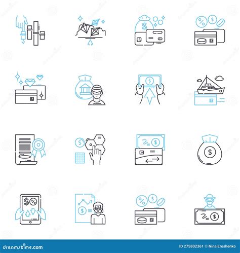 Cloud Computing Linear Icons Set Virtualization Scalability Agility Convenience Flexibility