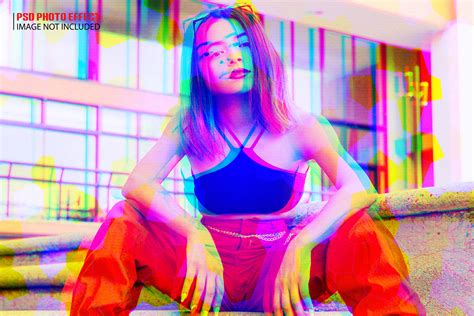 RGB Split Double Color Photo Effect Graphic By Sadhincosta Creative Fabrica