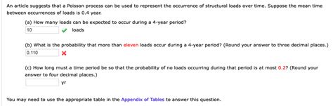 Solved An Article Suggests That A Poisson Process Can Be Chegg