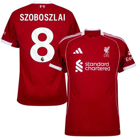 Liverpool Fc Shirt Thuis 2025 2026 Szoboszlai 8 Premier League