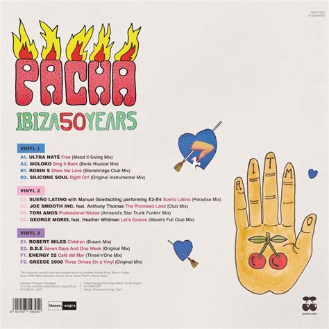 Pacha Ibiza 50 Years 3 Vinyl 2023 Blanco Y Negro Ellodance