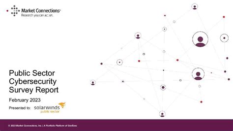 Public Sector Cybersecurity Survey Solarwinds