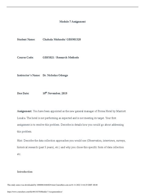 Module 7 Assignment Pdf Data Focus Group