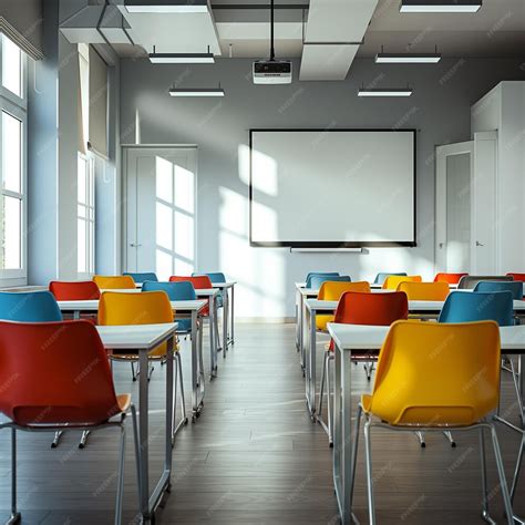 Premium Photo Empty Class Room Modern Style