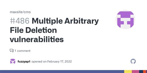 Multiple Arbitrary File Deletion Vulnerabilities · Issue 486 · Maxsitecms · Github